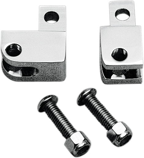 Chrome Footpeg Elevators - MetalCore Harley Supply