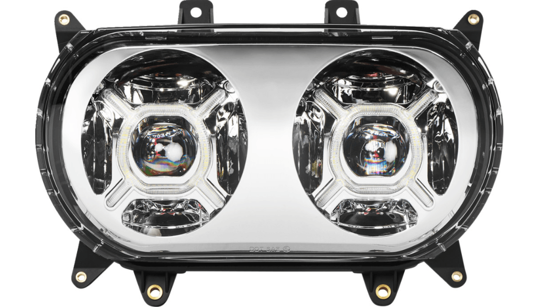 Custom Dynamics: Double-X LED Headlights for Harley Road Glide