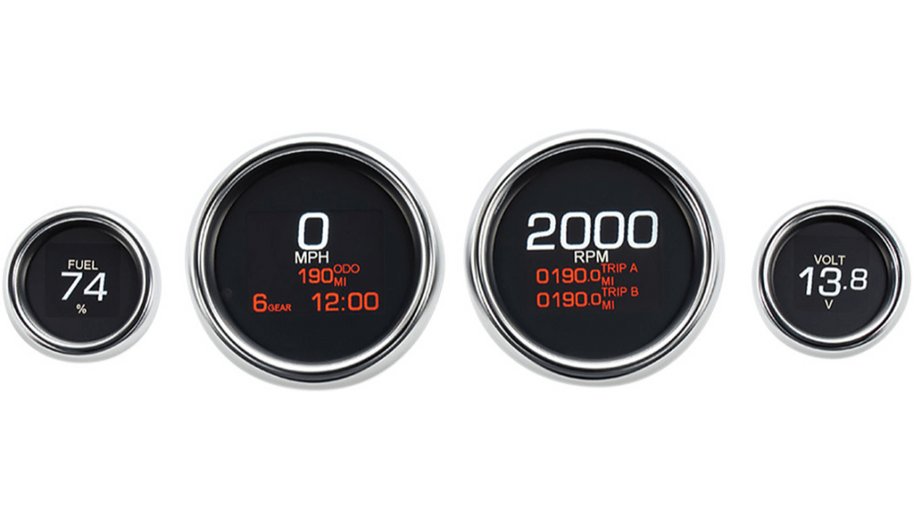 Four Gauge Instrument Package / '04-'13 Bagger - MetalCore Harley Supply