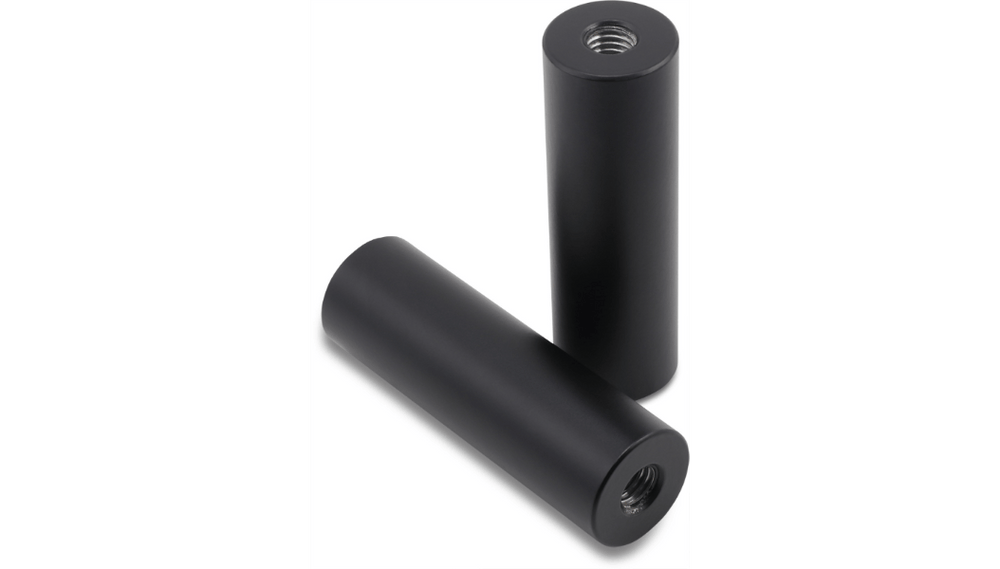 LA Choppers Handlebar Risers - Kage Fighter Straight / Flat Black