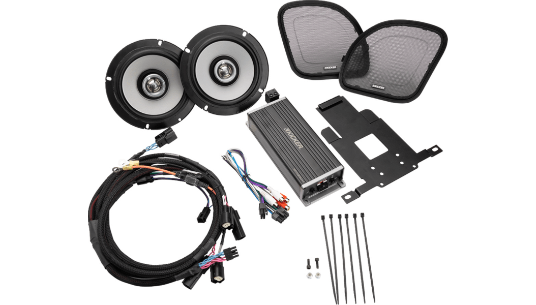 Kicker 300W Plug and Play Audio System for Harley Touring