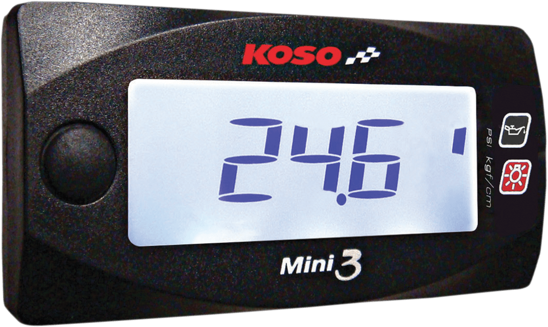 KOSO NORTH AMERICA - Mini 3 Oil Pressure Gauge