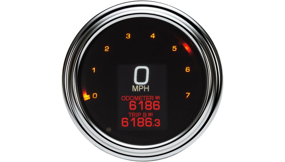 Dakota Digital MLX Digital Tank Speedometer - MetalCore Harley Supply